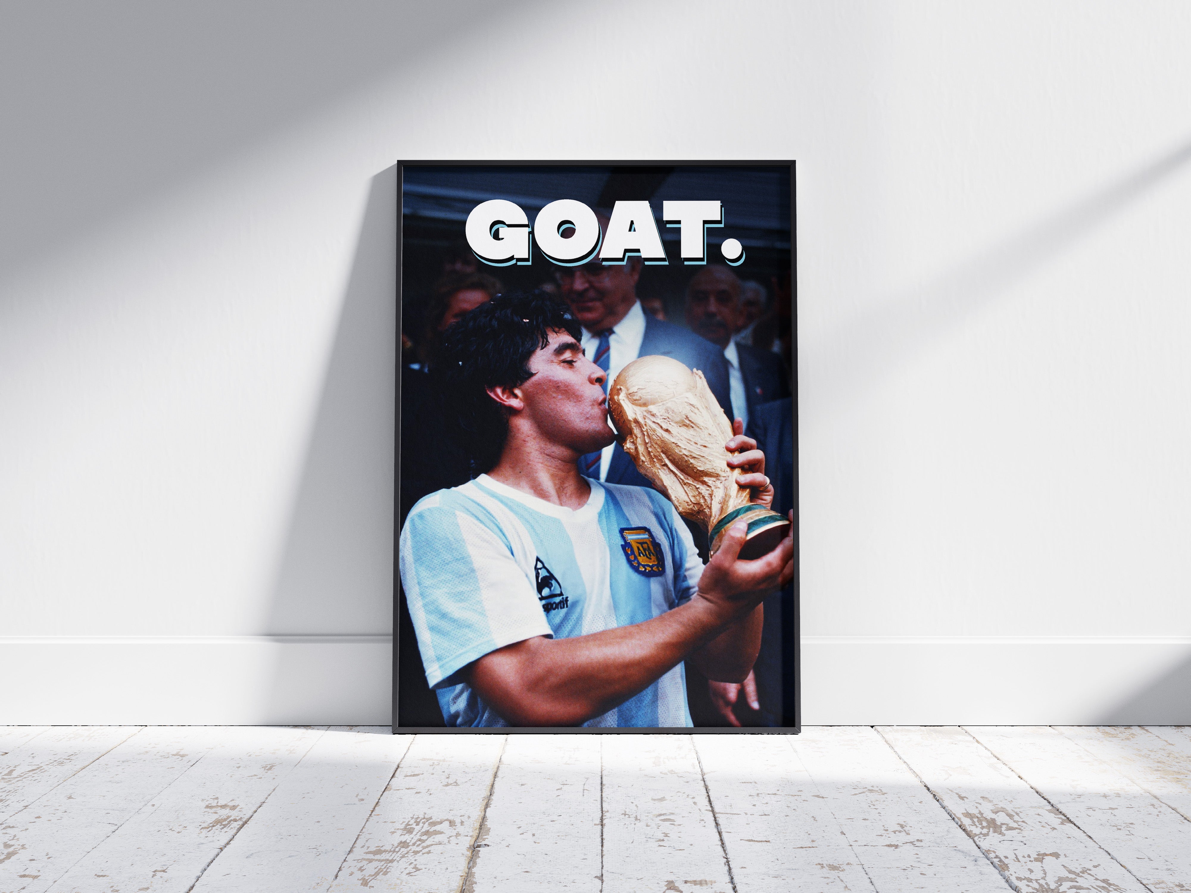 Diego Maradona "GOAT" Poster – Retro1999