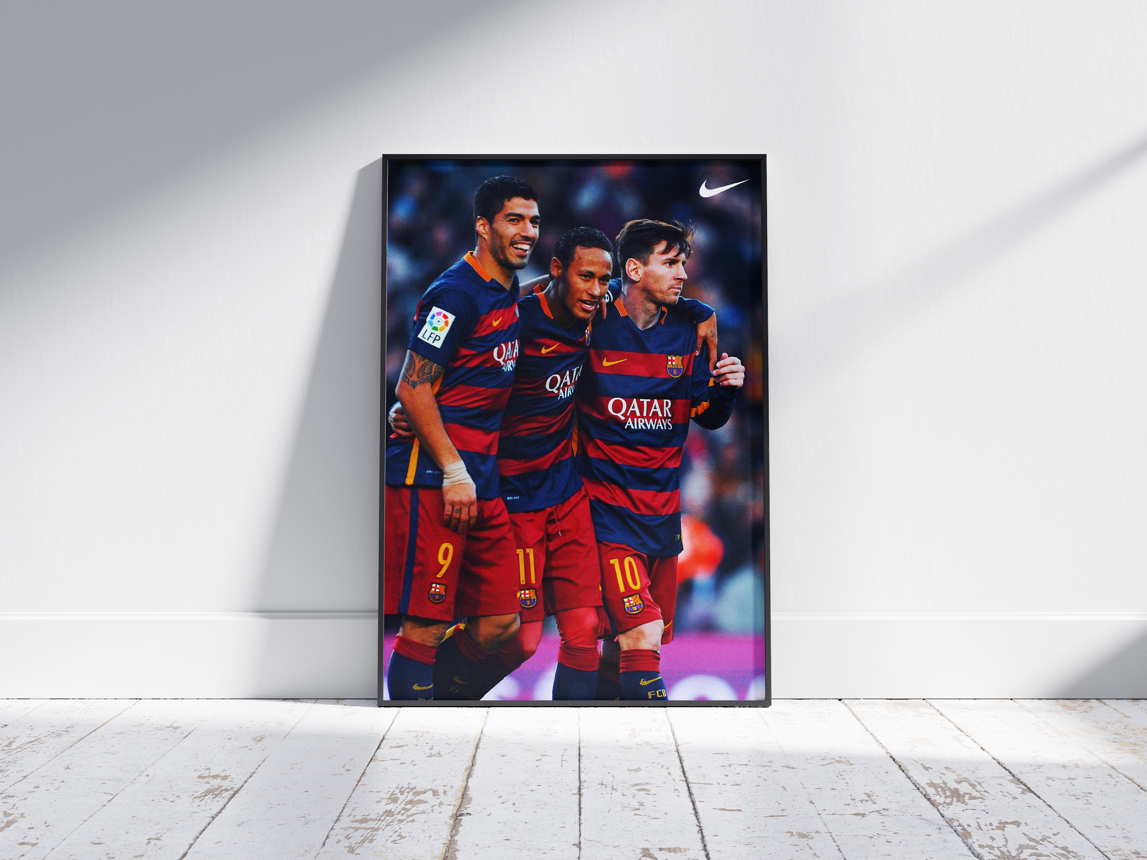 Messi, Neymar, Suarez "MSN" Poster – Retro1999