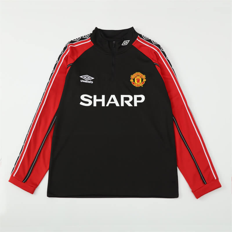 MU 1998-99 Black Training Suit – Retro1999